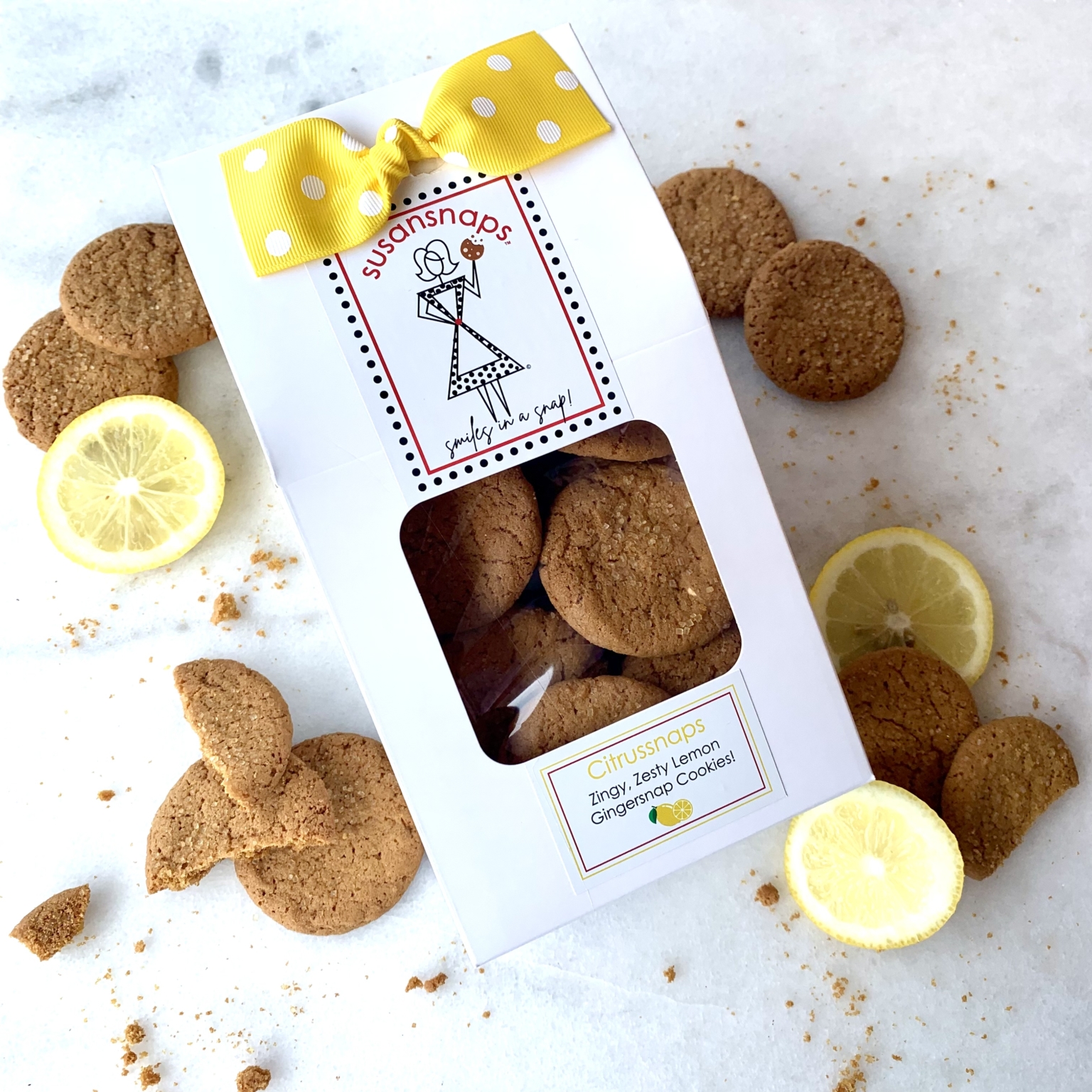 Gingersnap Cookies Bakery Boxes - 20 Cookies | Susansnaps