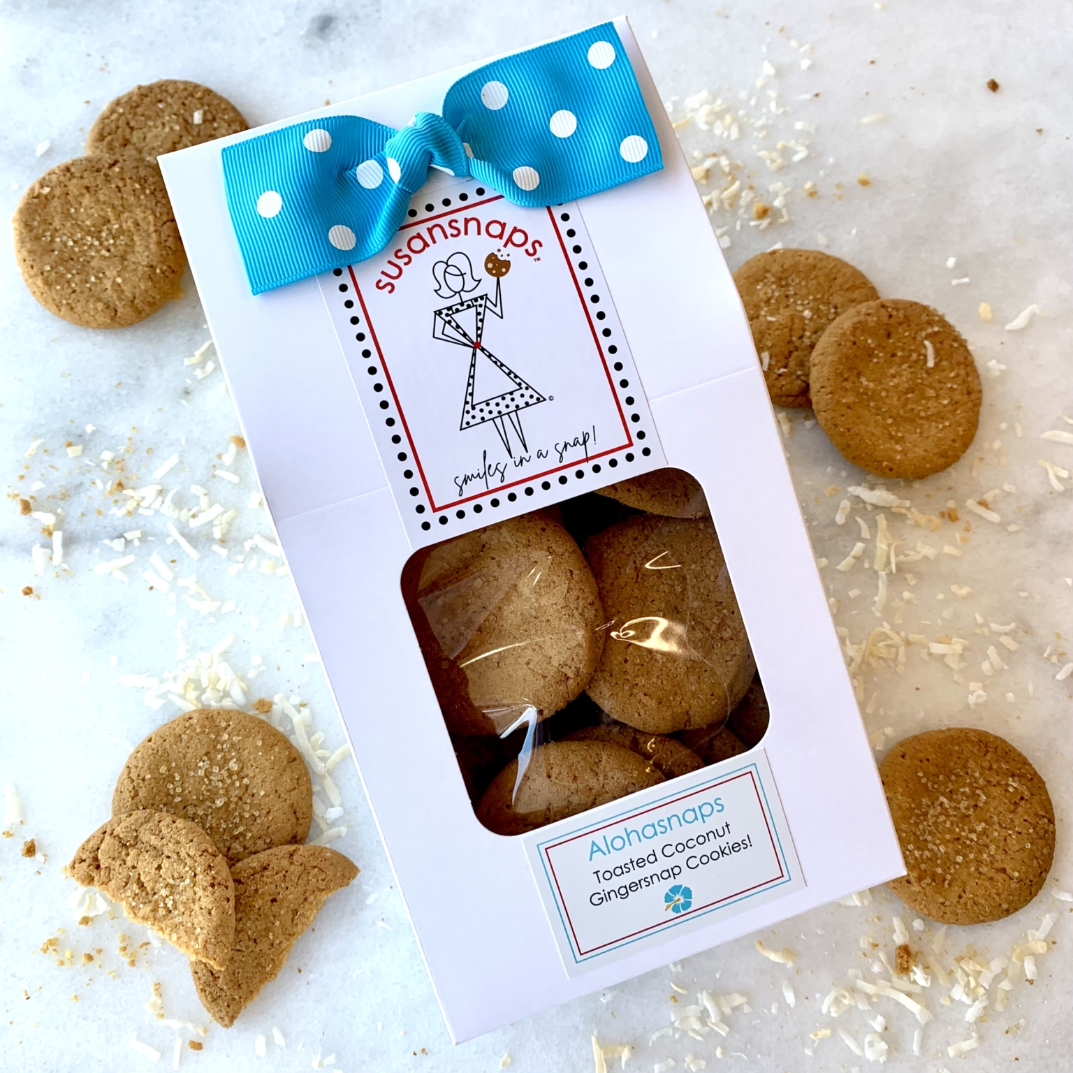 Gingersnap Cookies Bakery Boxes - 20 Cookies | Susansnaps