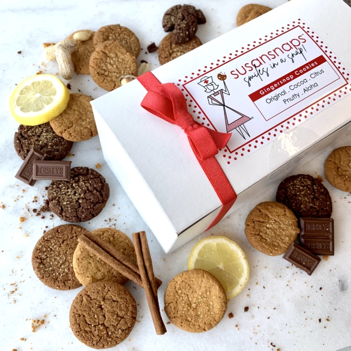 Cookie Variety Box Gift - 50 Gingersnap Cookies | Susansnaps