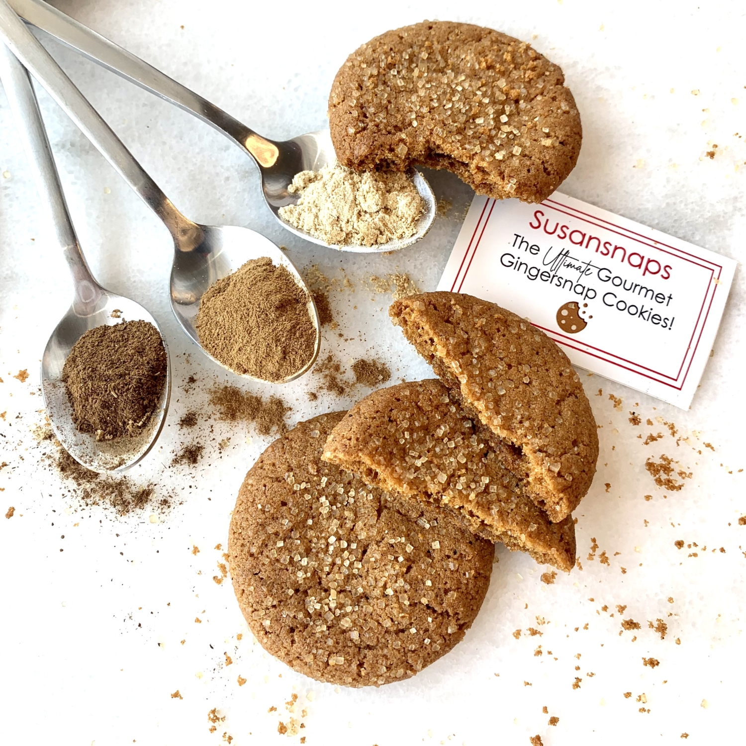 The Grand Box - 60 Gourmet Gingersnap Cookies | Susansnaps
