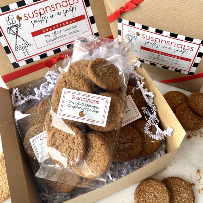 The Grand Box - 60 Gourmet Gingersnap Cookies | Susansnaps