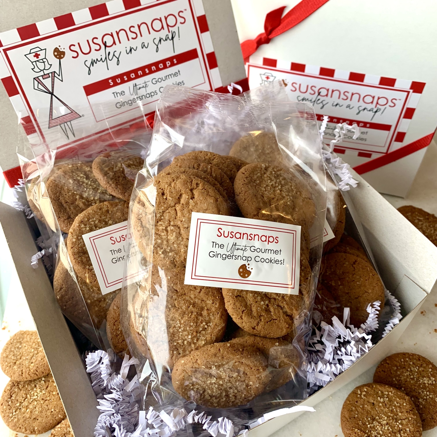 The Grand Box - 60 Gourmet Gingersnap Cookies | Susansnaps