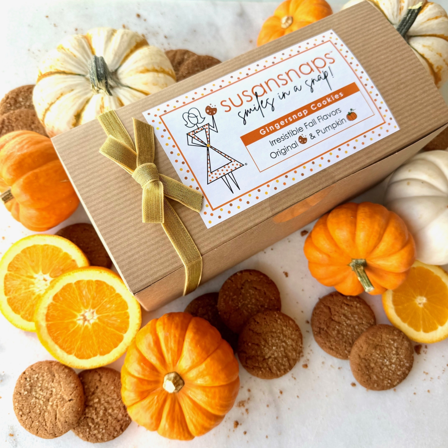 Fall Flavors Grand Gift Box - Pumpkin Spice & Original Gingersnaps ...