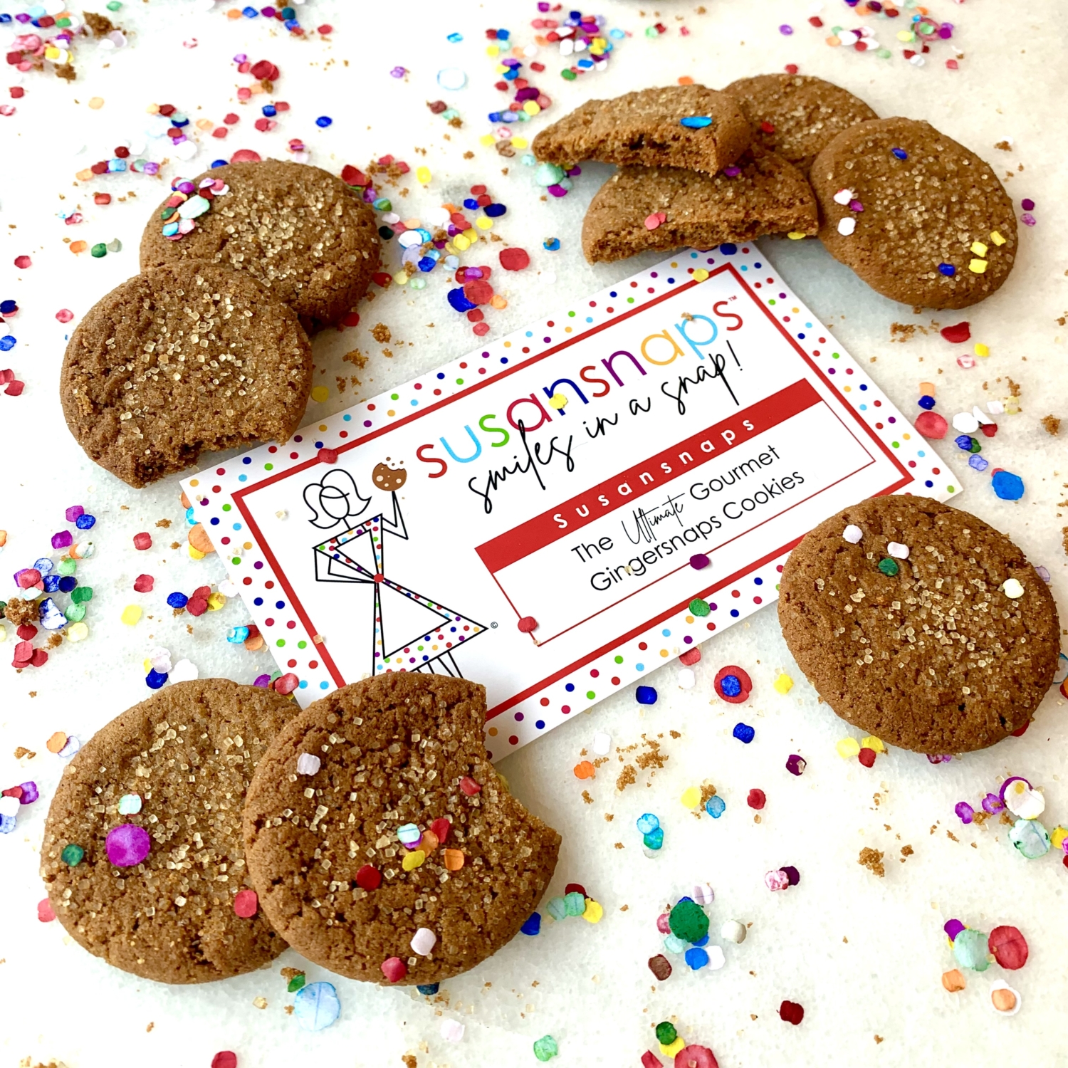 Custom Gourmet Gingersnap Grand Gift Box: Choose 3 Flavors - Susansnaps