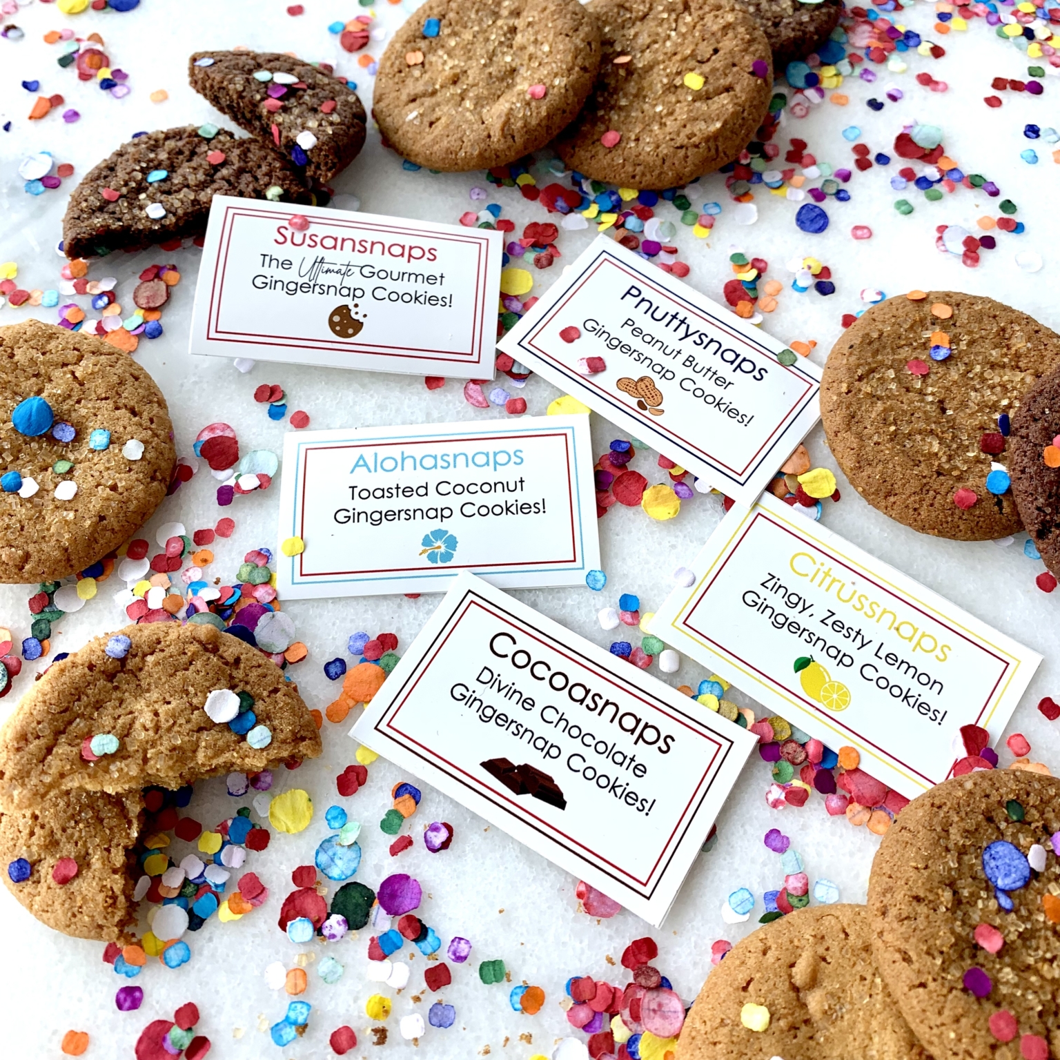 Custom Gourmet Gingersnap Grand Gift Box: Choose 3 Flavors - Susansnaps